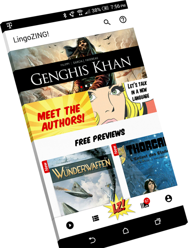 LingoZING! - Language learning through audio comic books