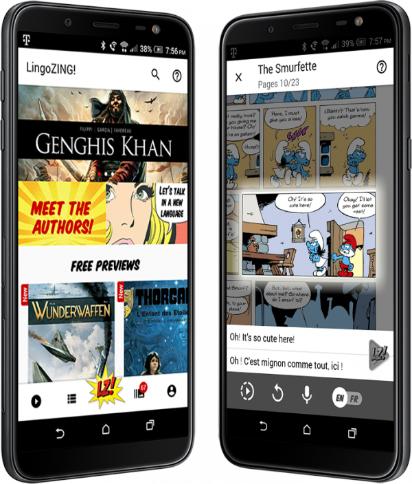LingoZING! - Language learning through audio comic books